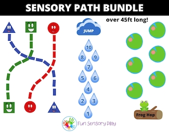 Sensory Pathway Floor Stickers Bundle Pack Includes 4 Paths - Etsy Canada