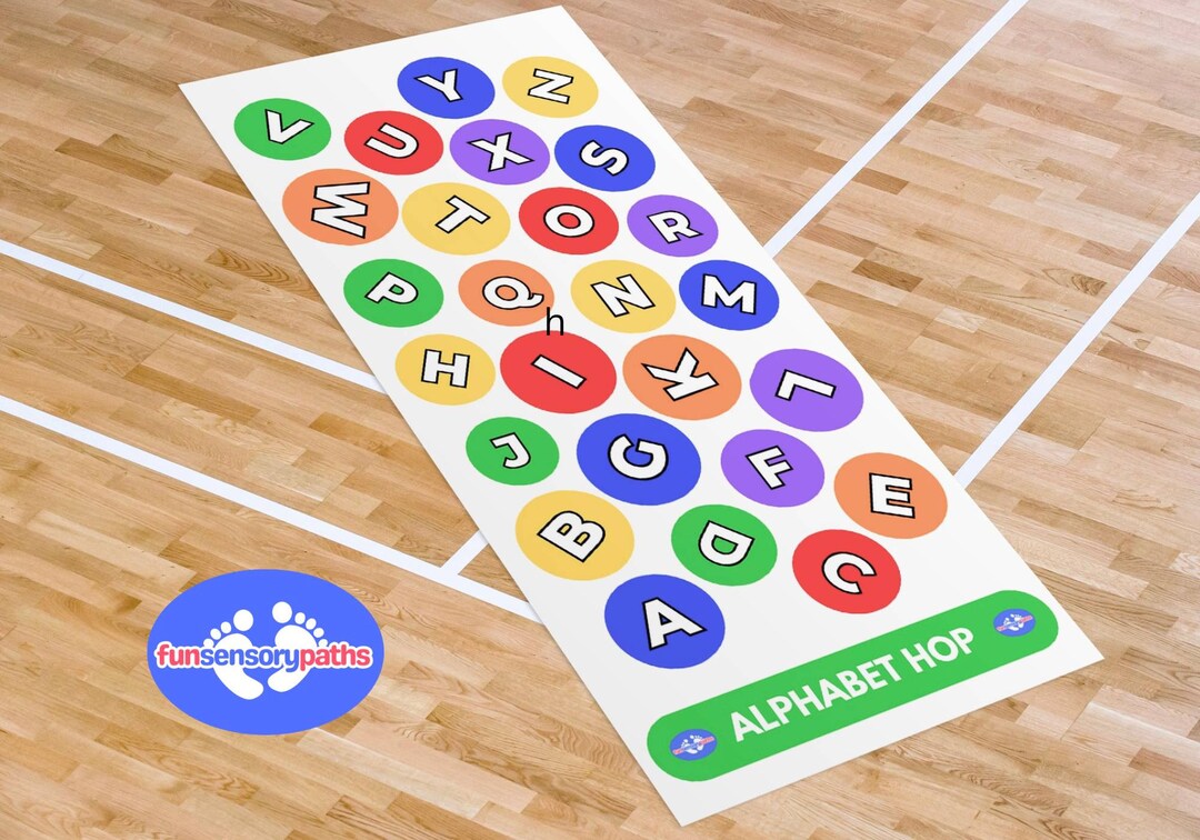 Portable Sensory Path Alphabet Hop, Sensory Pathway, Sensory Floor ...