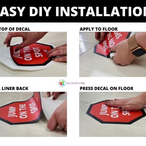 Sensory Pathway Floor Stickers Bundle Pack Includes 4 Paths, Sensory ...