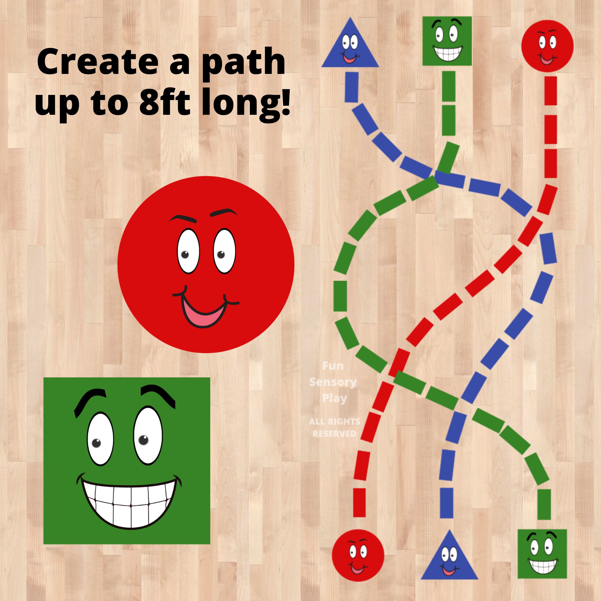 Sensory Pathway Floor Stickers Bundle Pack Includes 4 Paths - Etsy
