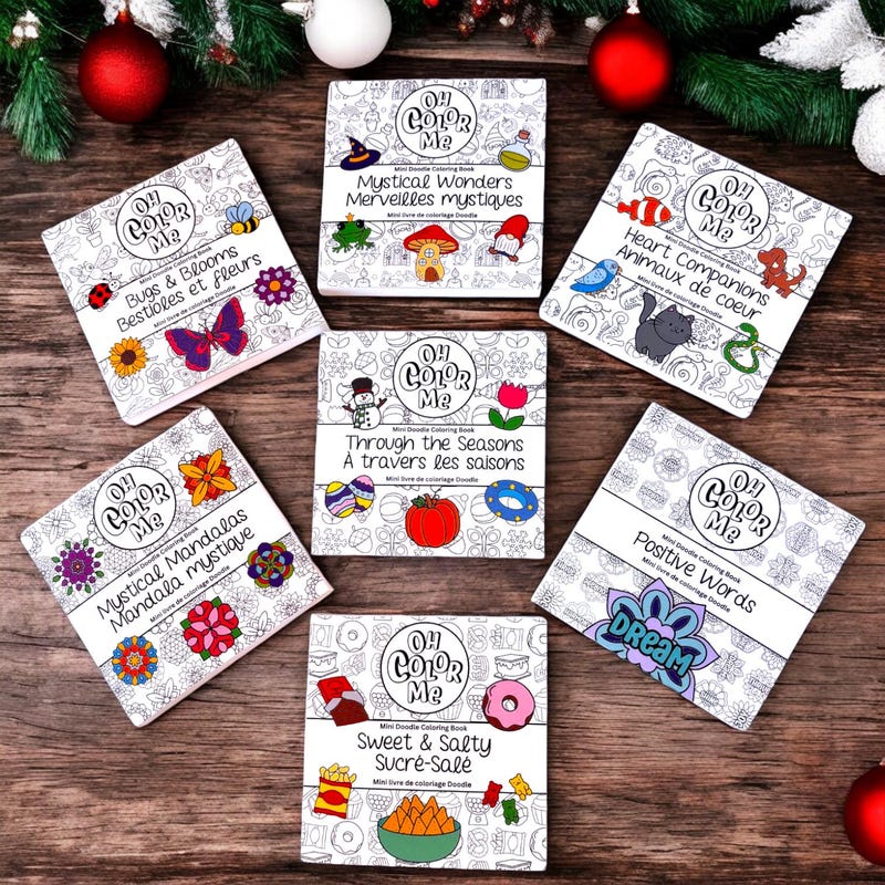 Mini Coloring Book - Etsy