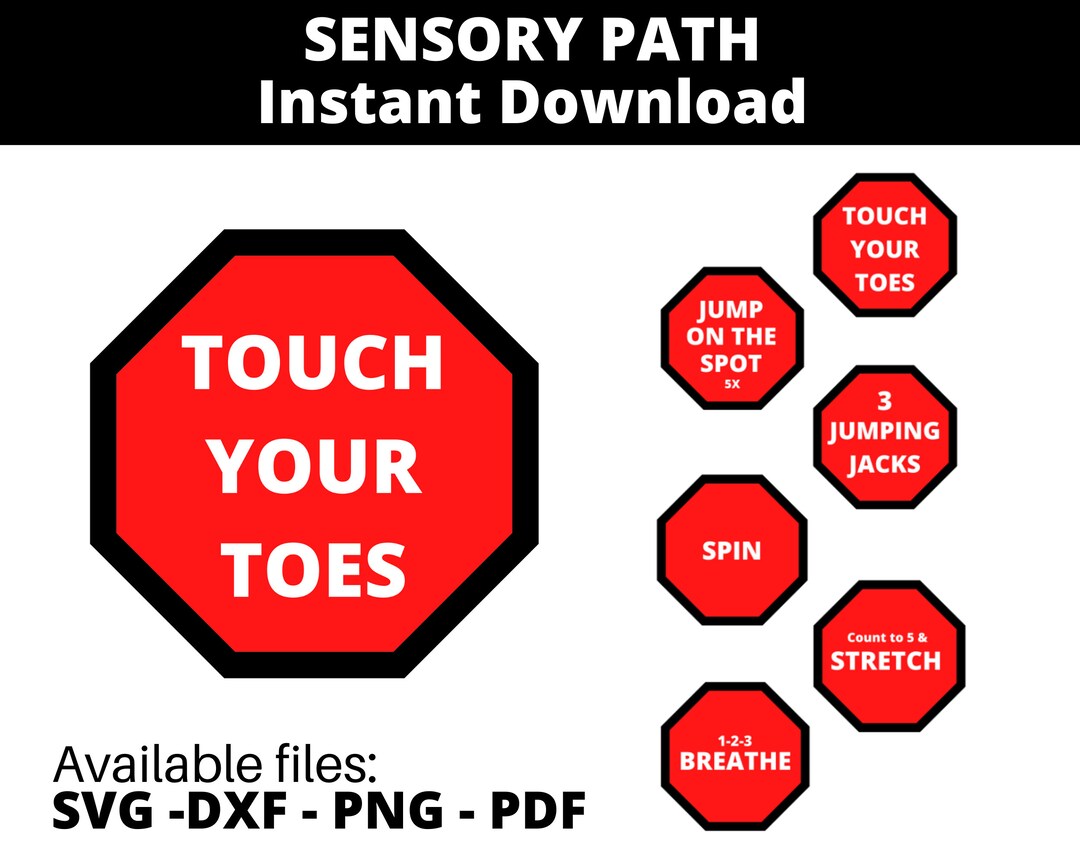 Sensory Path SVG Instant Download, Activity Spots Sensory Pathway ...