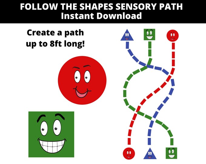 Sensory Path Svg Bundle, Set of 20 Designs, Sensory Pathway, Sensory ...