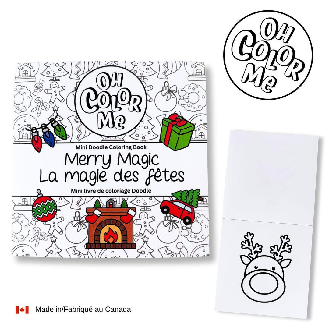 Mini Doodle Coloring Book Positive Words, Simple & Inspiring Coloring ...