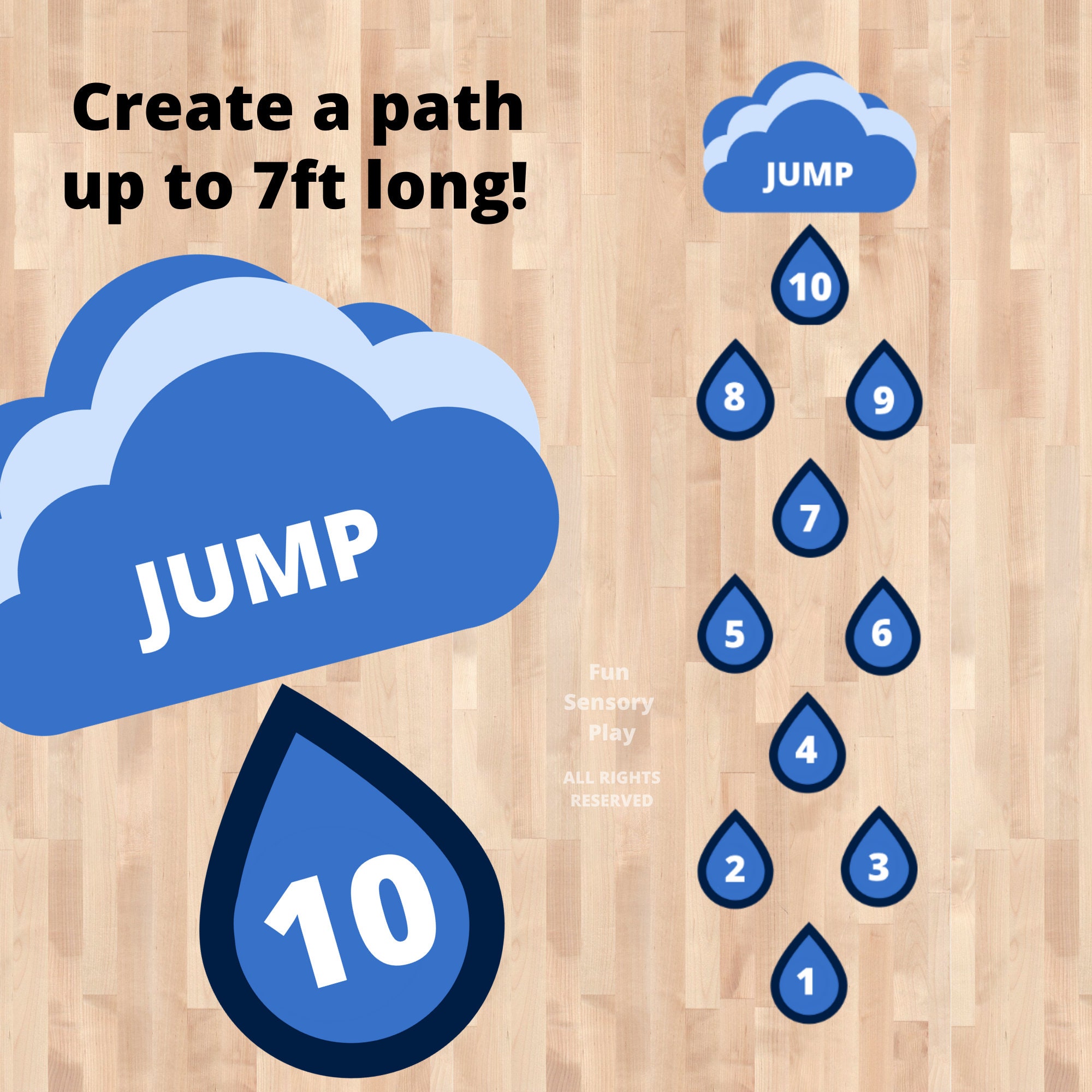 Sensory Pathway Floor Stickers Bundle Pack Includes 4 Paths - Etsy