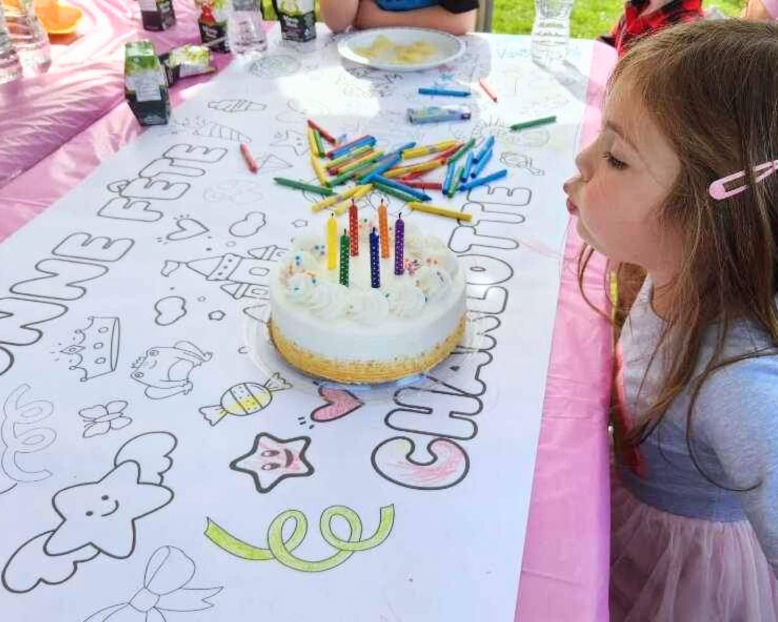 Video Game Birthday Party Giant Coloring Banner Poster Paper Table ...