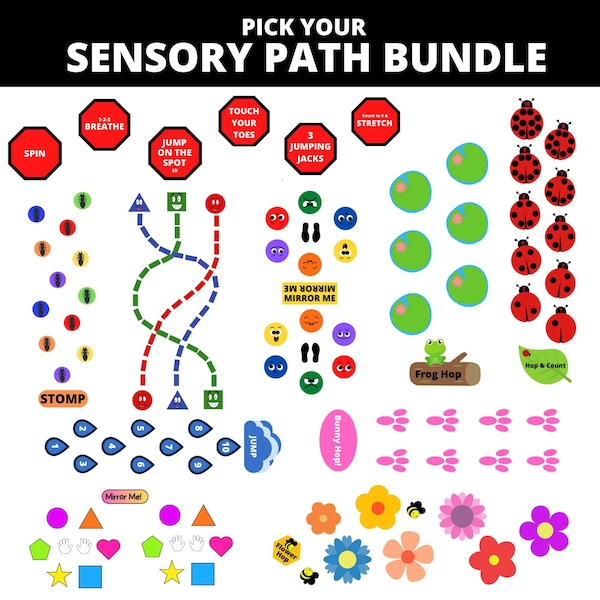 High Five Push Wall, Sensory Path, Sensory, Wall Decals, Educational Decal, School , Vinyl ...