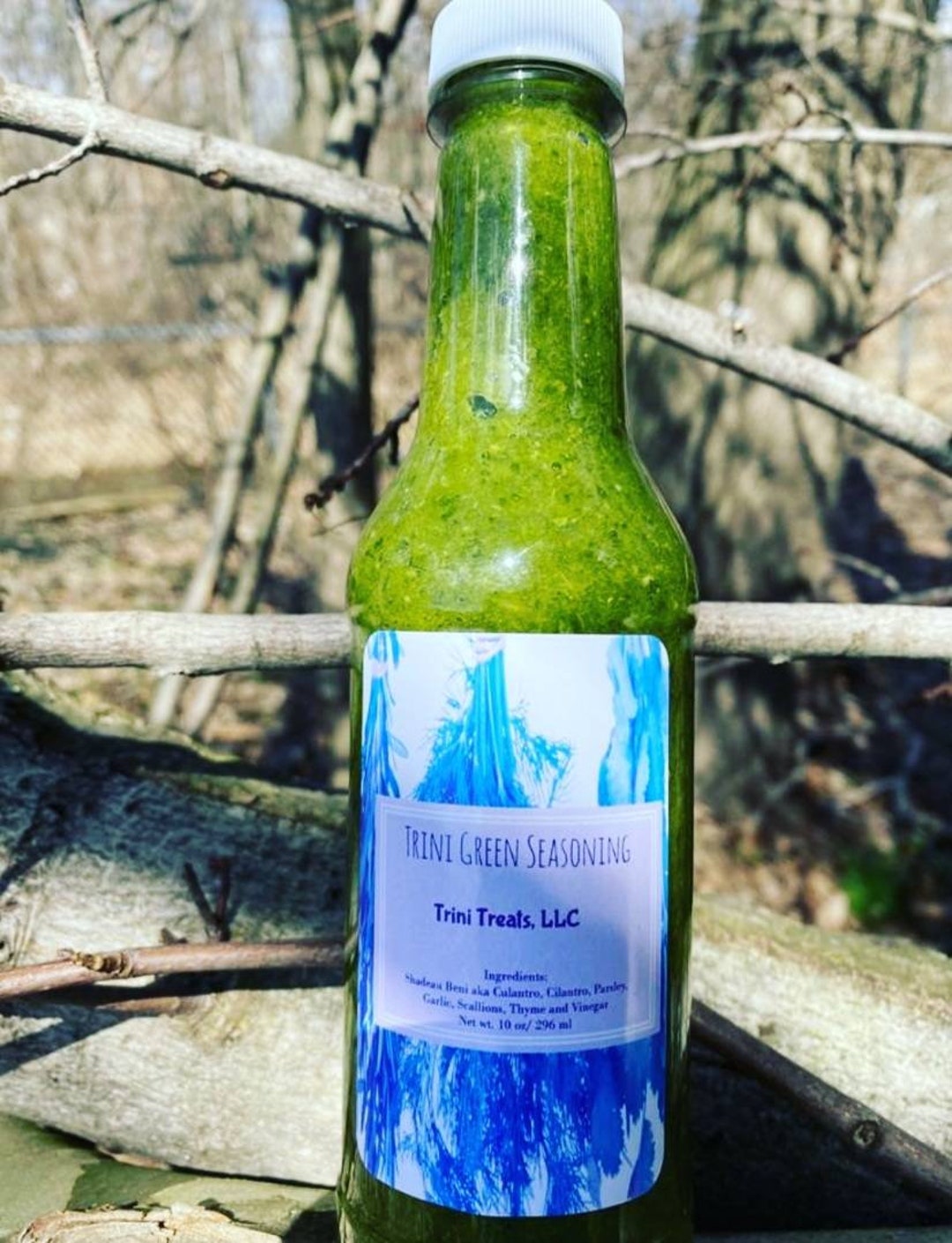 SPICY Trini Green Seasoning/ Marinade for Meats/ Seasoning/ Best ...