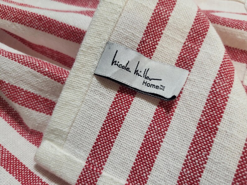 Valentine Hanging Kitchen Decorative Hand Towel: Red and White Stripe ...