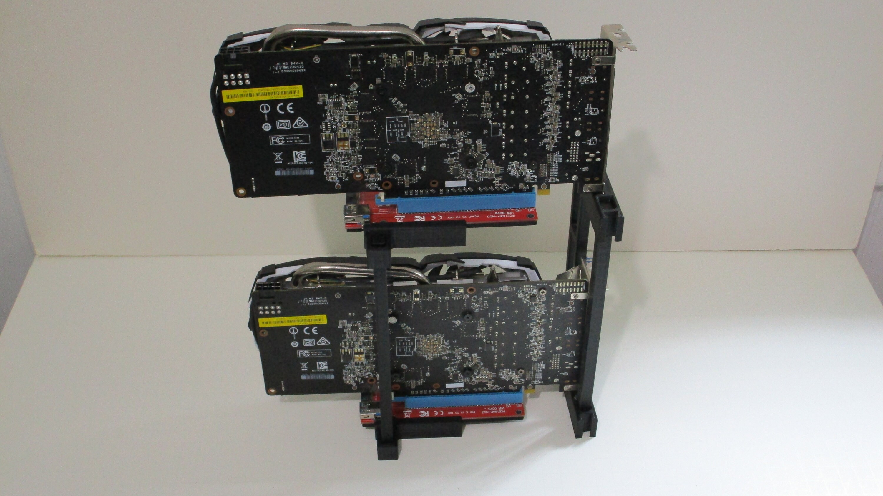 3D Printed Expandable Dual Video Card Gpu Stilts Kit Interlocking ...