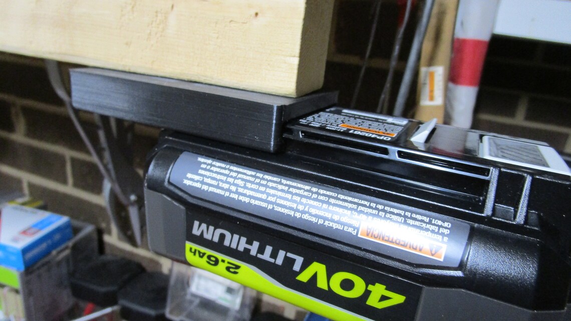 3D Printed Battery Holder Mount for Ryobi 40V Battery | Etsy