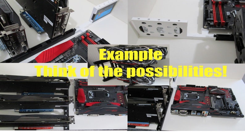 3D Printed Motherboard Stand off Kit With Ssd Mount for Crypto Mining ...
