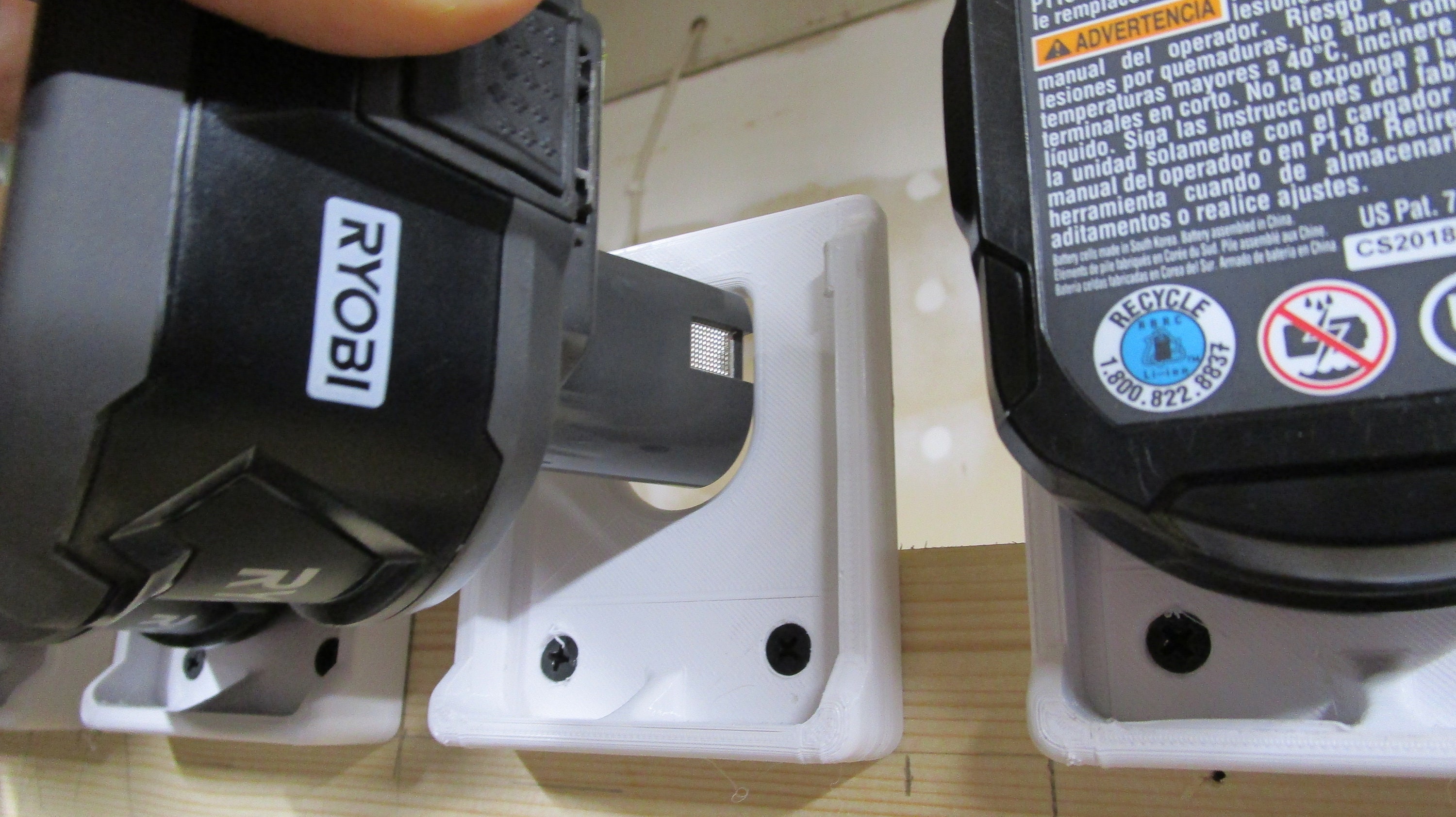 3D Printed Battery Holder Mount for Ryobi 18V Battery With - Etsy