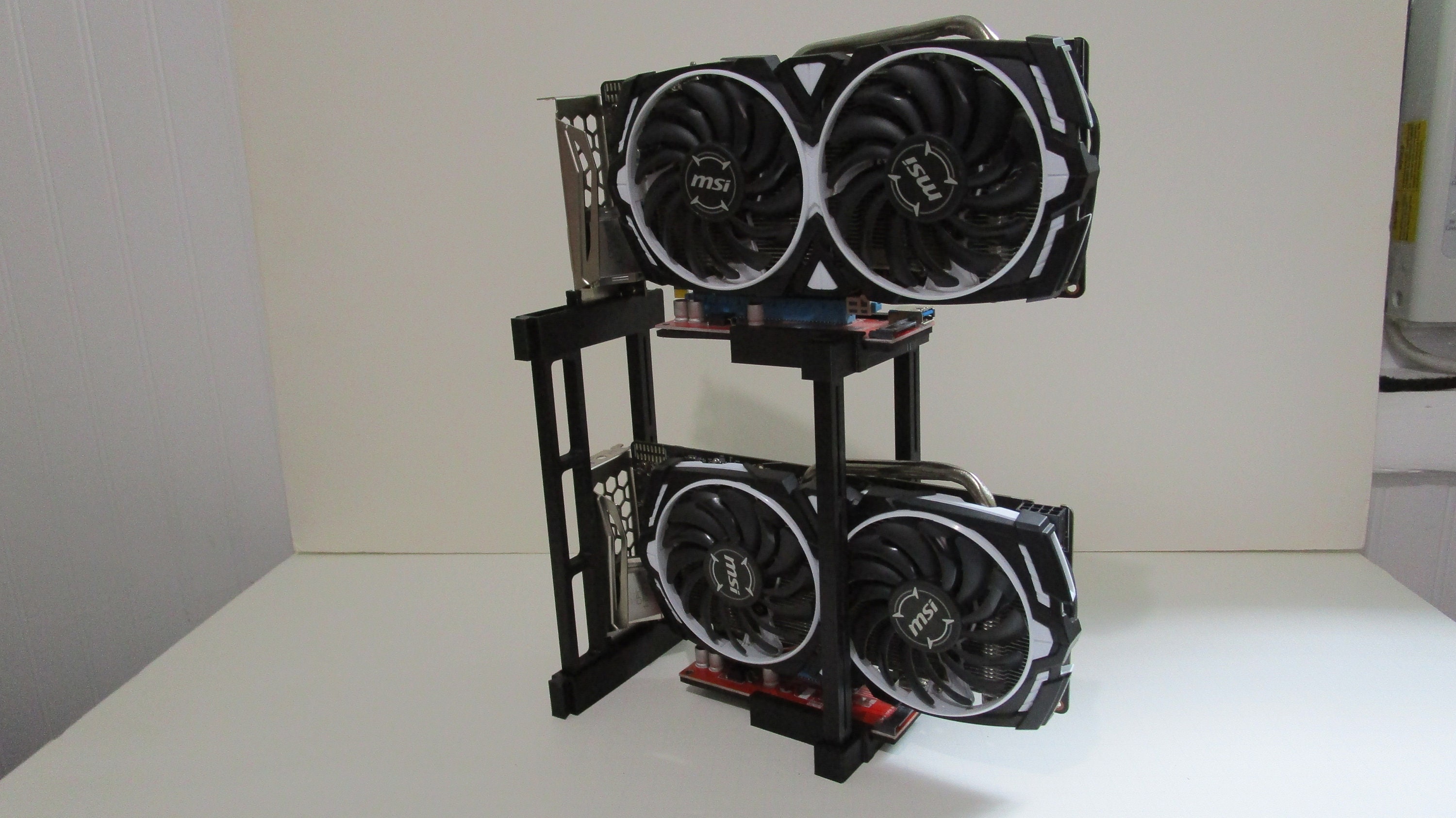3D Printed Expandable Dual Video Card Gpu Stilts Kit Interlocking ...