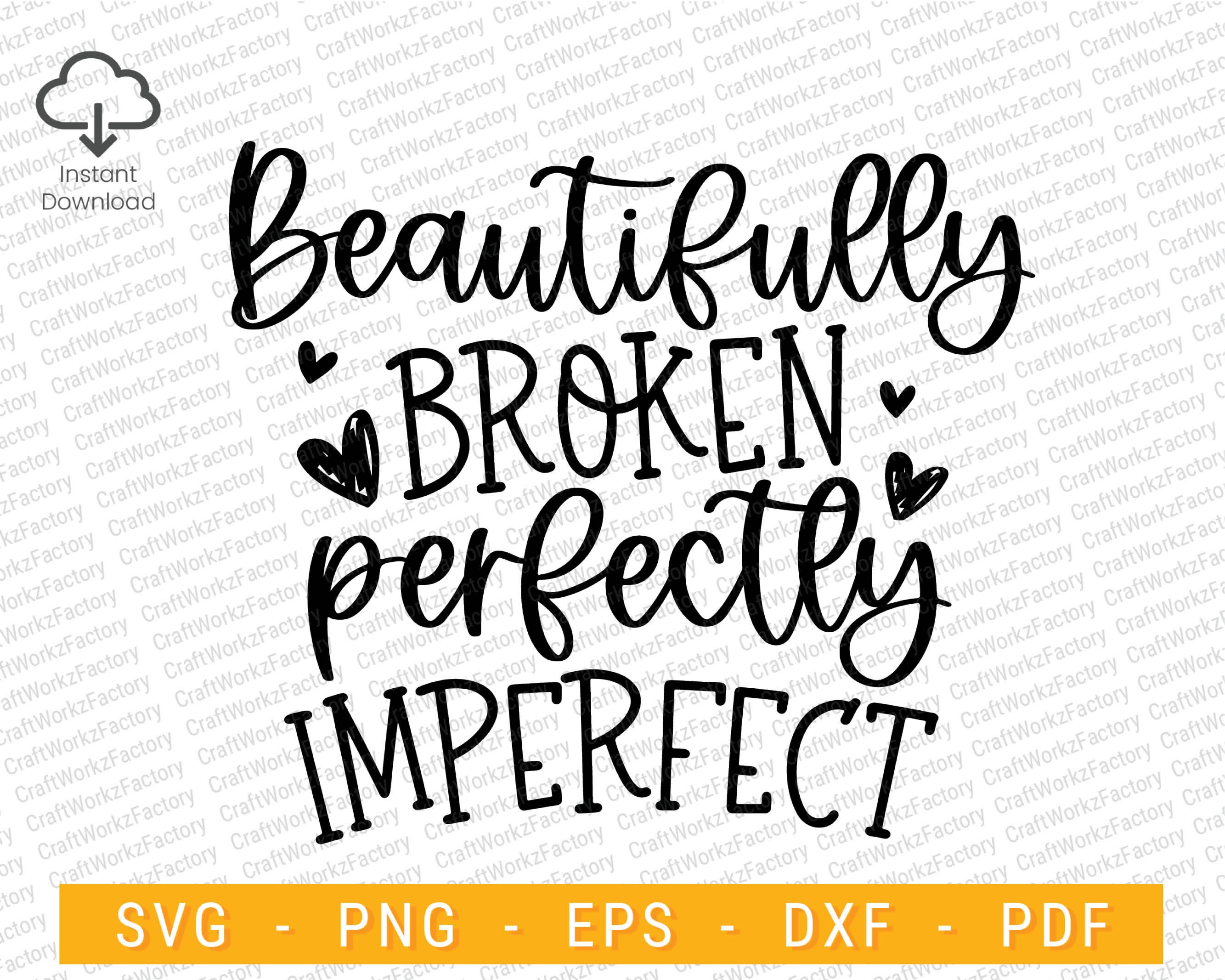 Beautifully Broken Perfectly Imperfect Svg Beautiful Disaster | Etsy