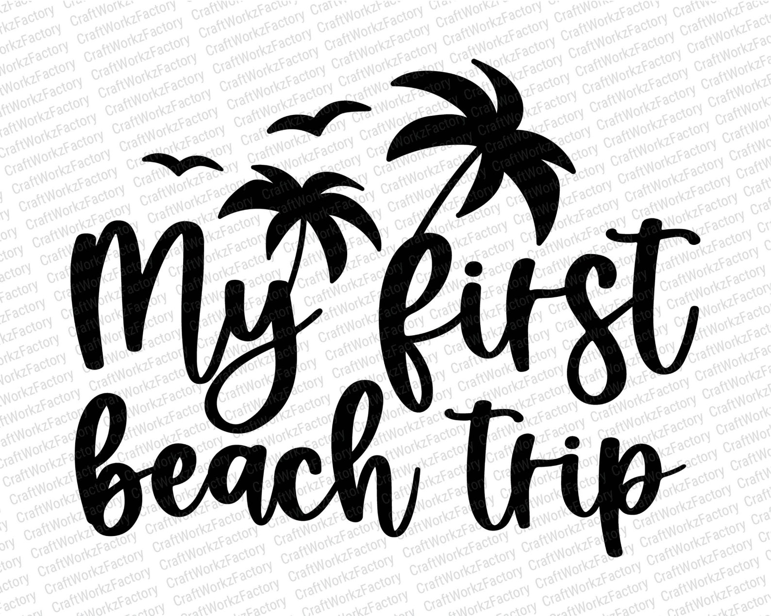 My First Beach Trip Svg Beach SVG Family Summer Vacation - Etsy