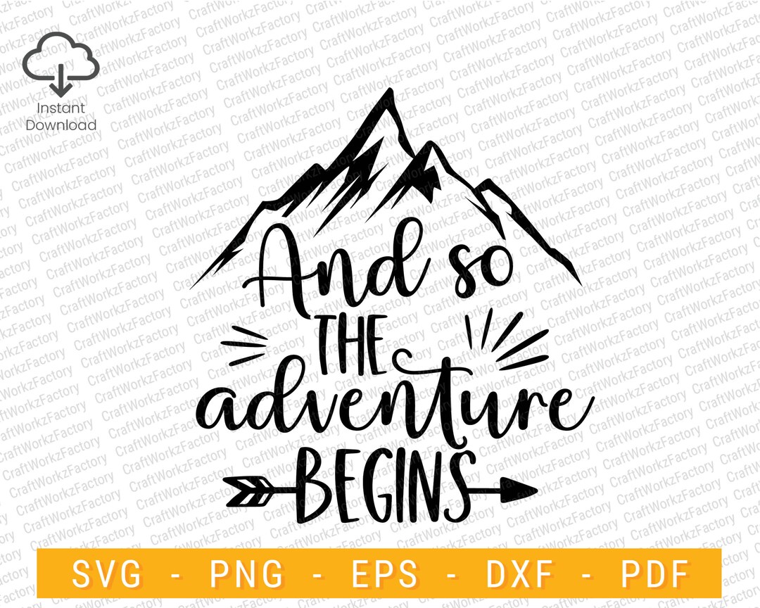 And so the Adventure Begins Svg, Adventure Awaits SVG, Journal Coffee ...