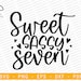 Sweet Sassy Seven Svg Birthday Svg Seven Years Old 7th - Etsy