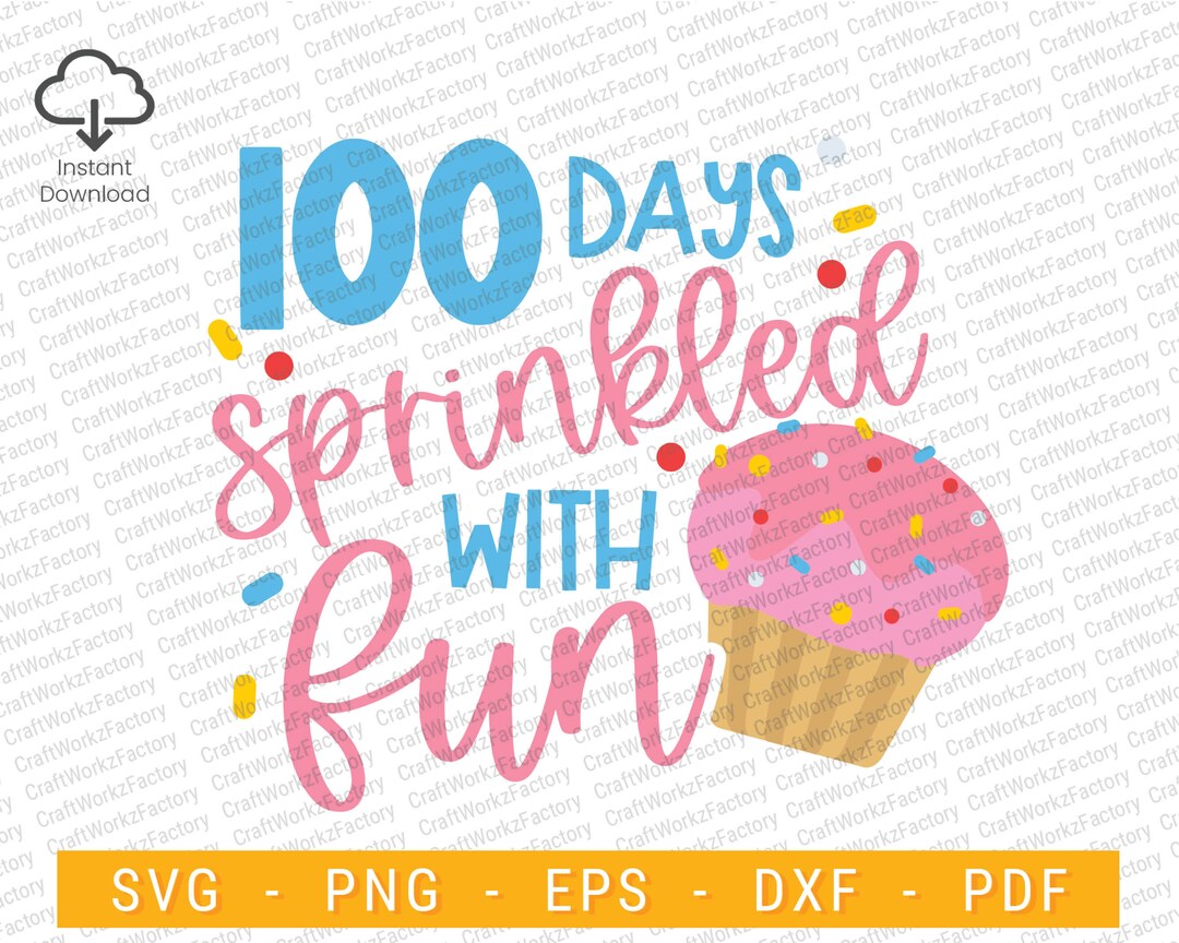 Sprinkled With Fun Svg, Teacher Svg, 100 Days Svg, 100 Day of School ...
