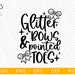 Glitter Bows and Pointed Toes Svg, Ballet Ballerina, Dance Mom SVG ...