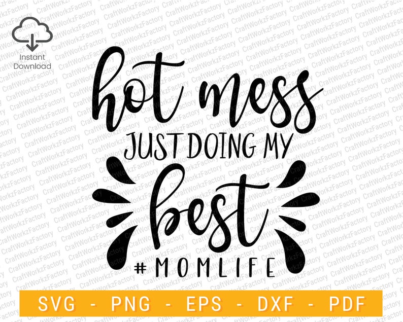 Hot mess just doing my best svg | Sofort Download - Etsy.de