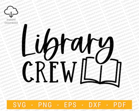 Library Crew Svg Librarian Svg Library Team Svg Book Nerd | Etsy