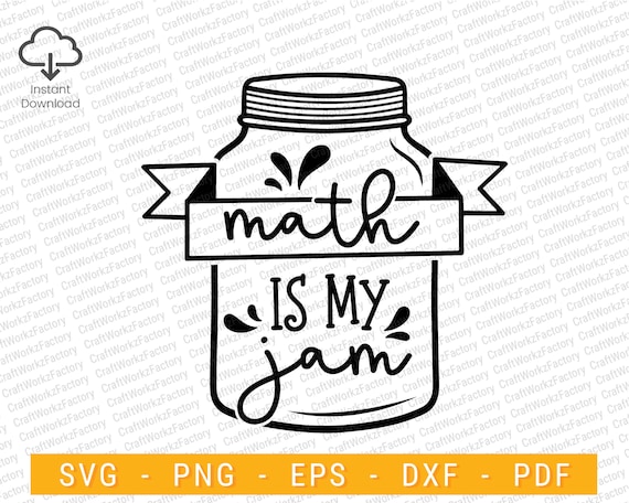 Math is My Jam Svg Back to School Svg Teacher Gift | Etsy