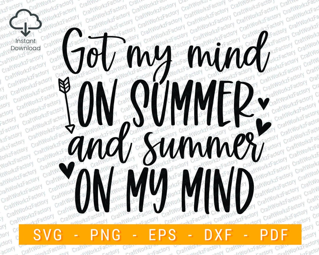 Got My Mind on Summer and Summer on My Mind Svg, Funny Teacher SVG ...