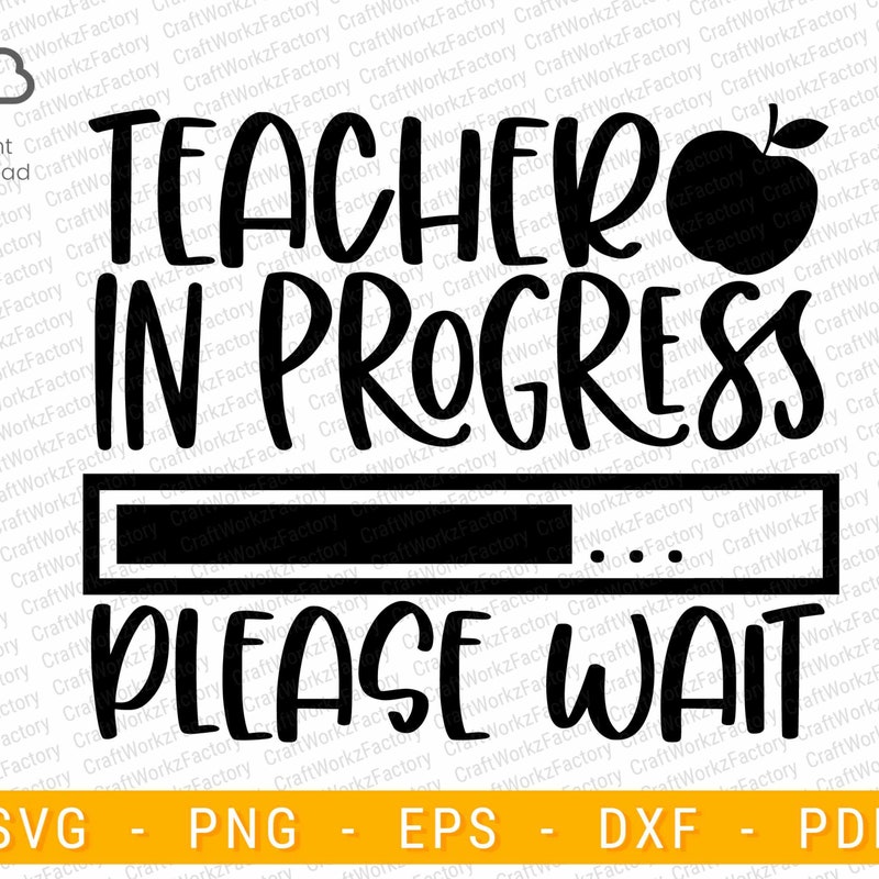 Teacher in Progress Please Wait - Etsy