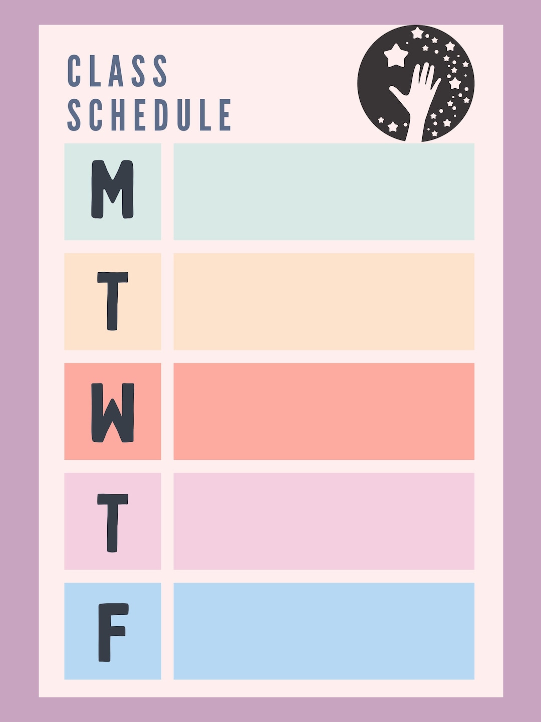 Digital School Planner, Weekly Planner, Poster 2023, Schools, - Etsy