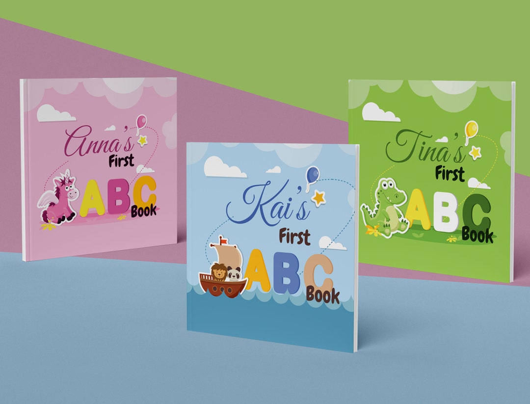 Personalized First ABC Book, Best Gift for a Child, Baby Shower ...
