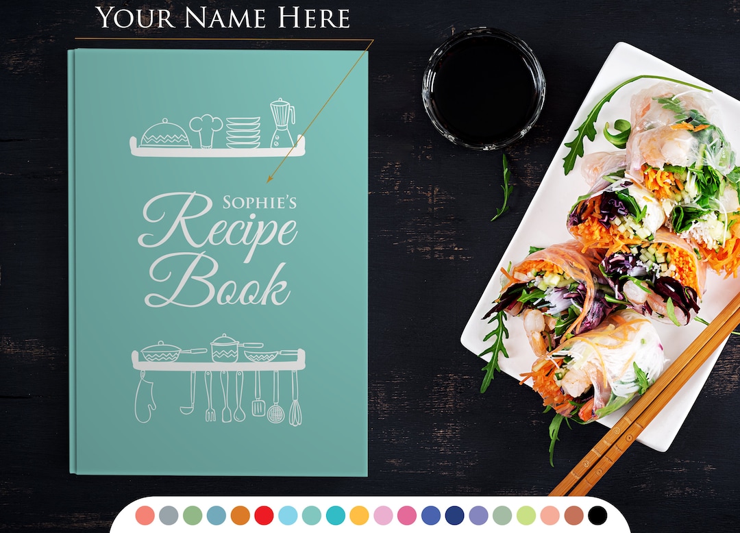 Personalized Recipe Book: Custom Cooking Gift, Hardcover or Softcover ...