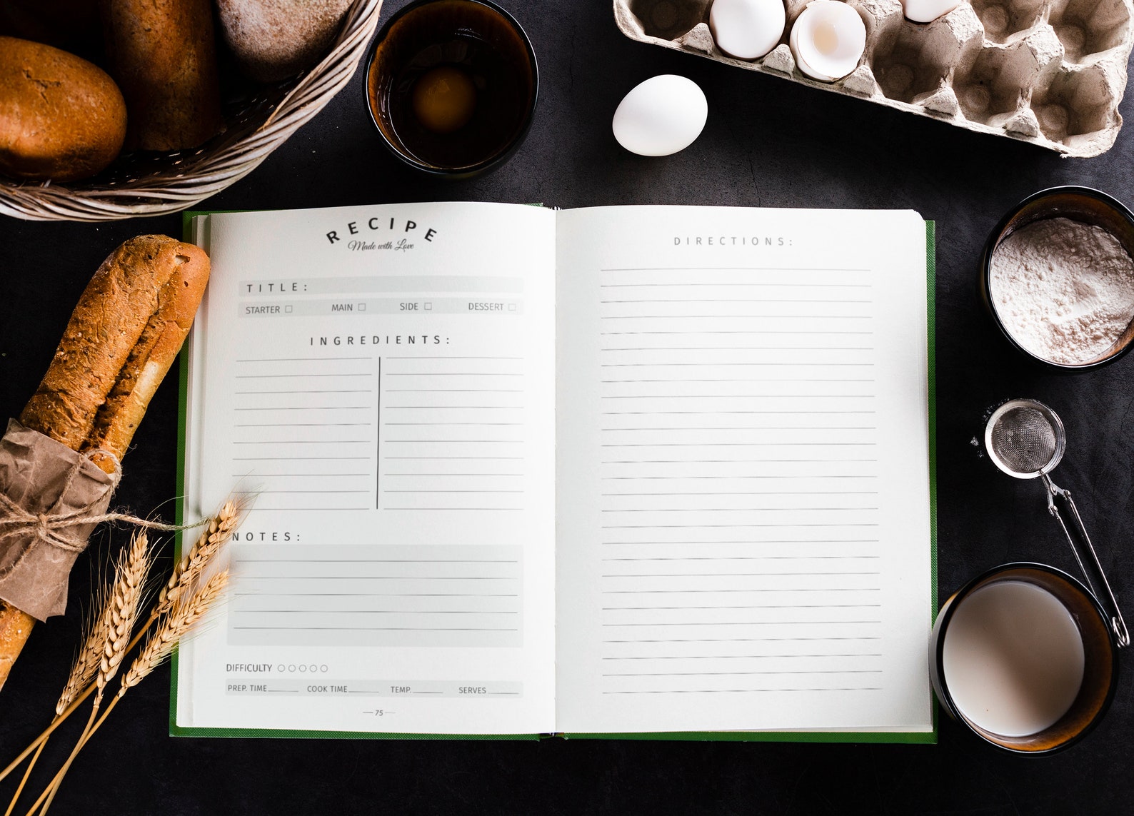 Write Your Own 228 Recipes Personalized Recipe Book With - Etsy