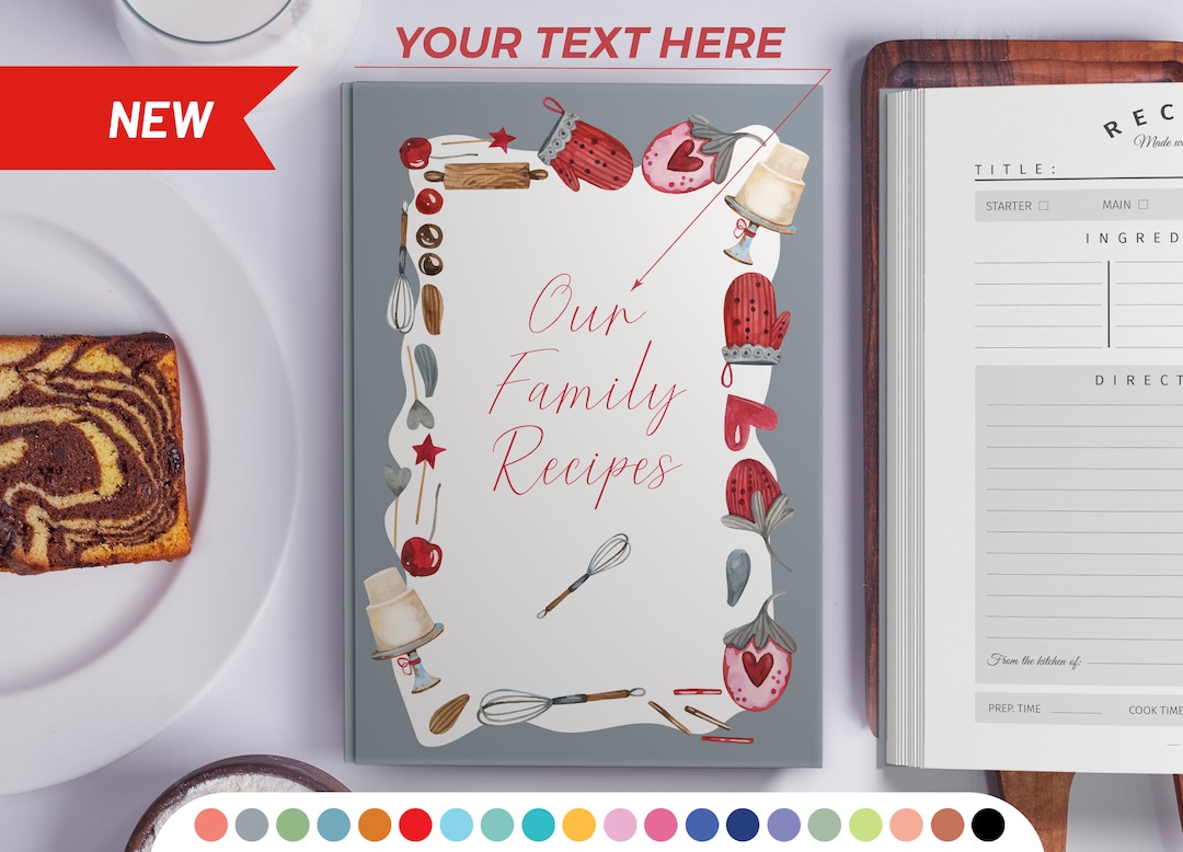 Personalized Recipe Book With Measurement Page. Write Your Own 228 ...
