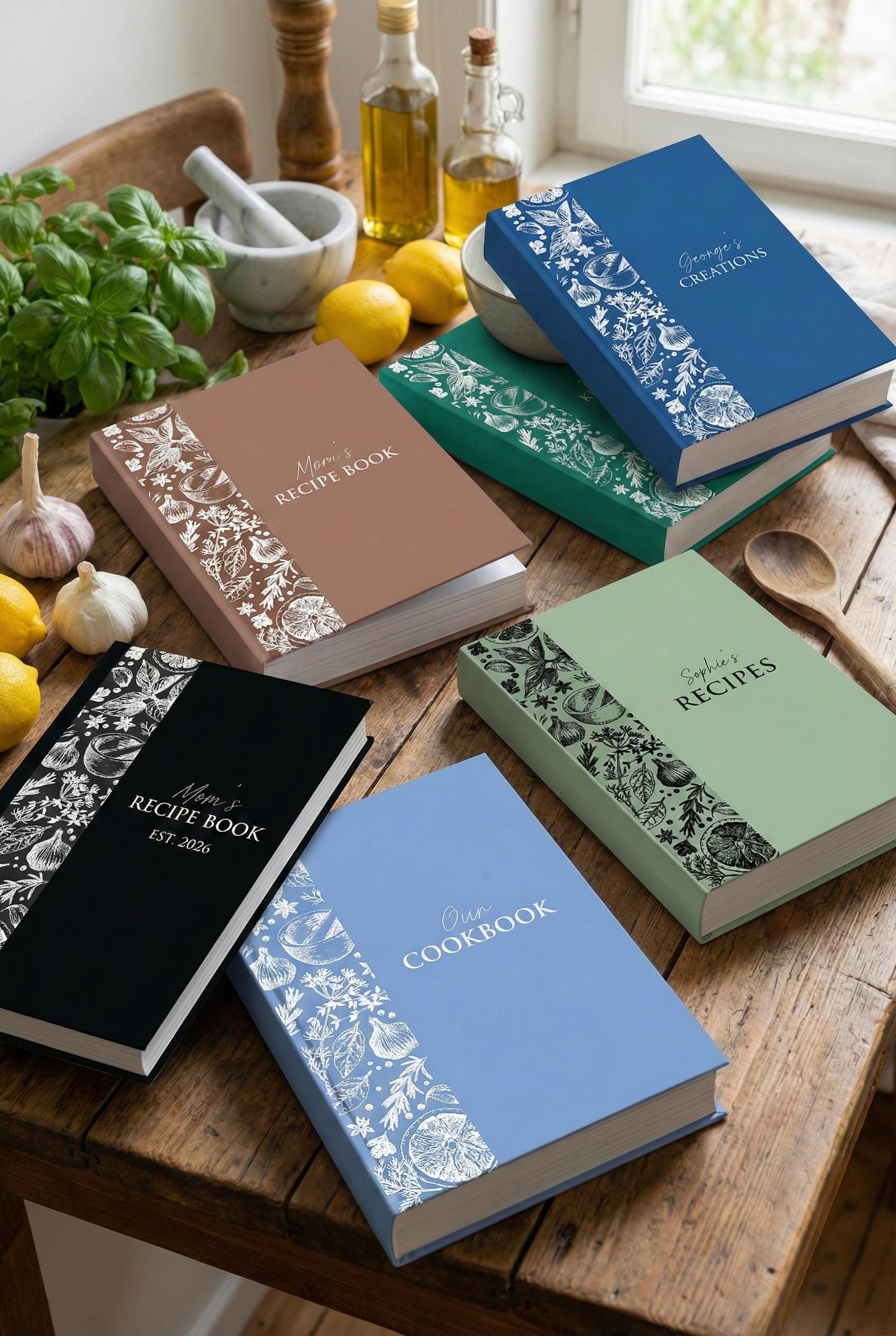 Personalized Recipe Book: Custom Recipe Journal - 400 Pages - US Made ...