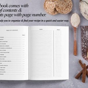 Personalized Recipe Book With Measurement Page Custom Gift - Etsy
