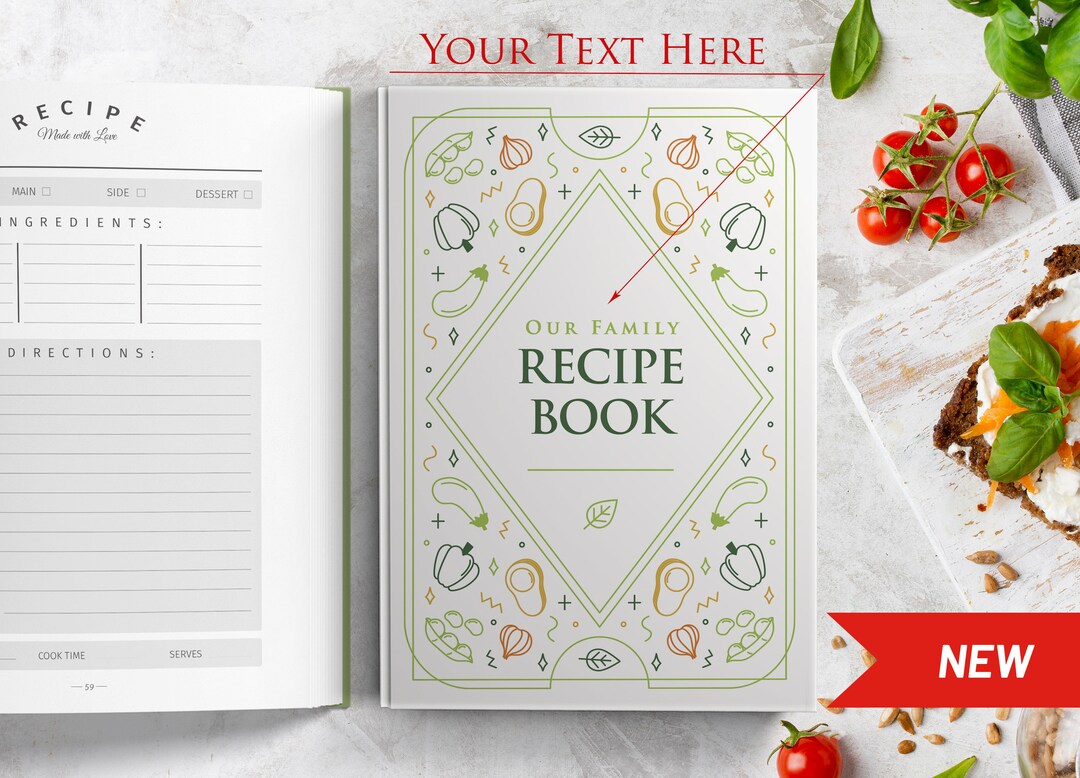 Personalized Recipe Book: Custom Family Cookbook, Measurement Page - Etsy