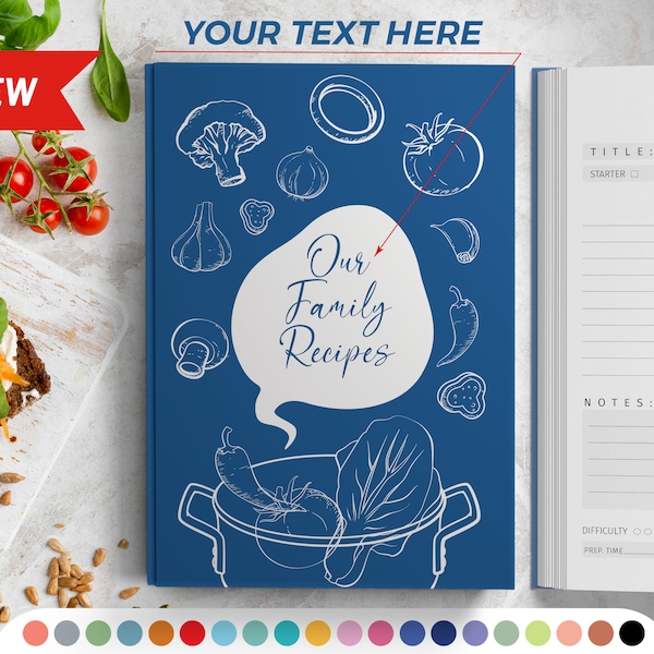 Personalized Recipe Book - Etsy