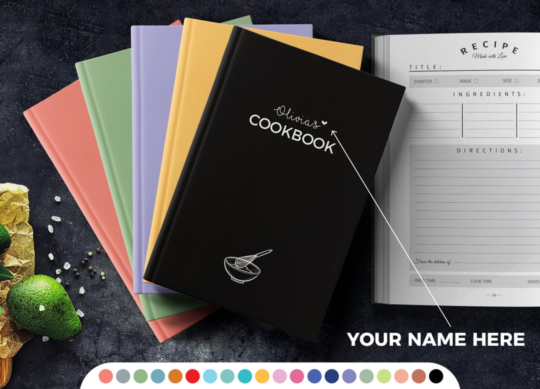 Recipe Book, Blank Recipe Book, Wedding Gift Ideas, Gifts for Grandma ...
