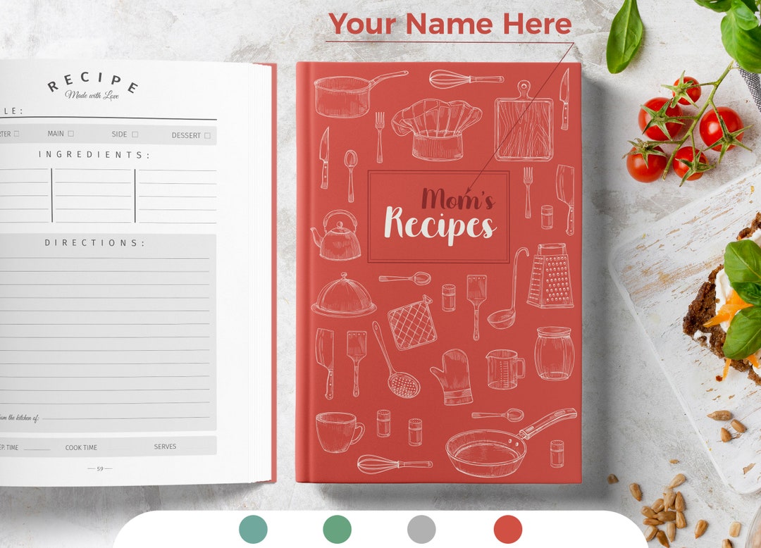 Write Your Own 228 Recipes! Personalized Recipe Book With Measurement ...
