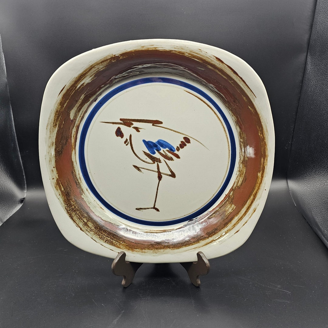 Vintage Dansk Heron Bowl | Niels Refsgaard | Pottery | Abstract ...
