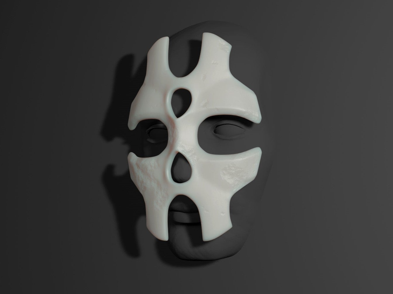 Symmetric Skull Mask - 3D STL File - Etsy
