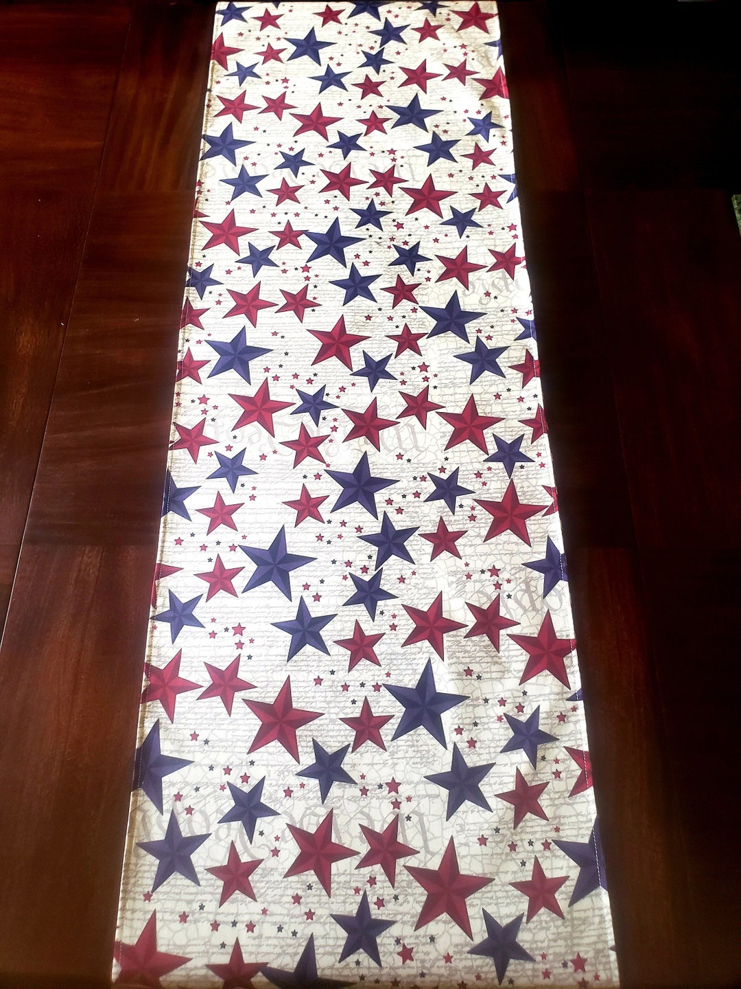 Stars Table Runner Patriotic Stars Summer Table Decor Stars and Stripes ...