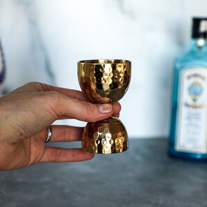 Hammered Copper Bell Jigger, Double Sided Jigger, Copper Barware - Etsy