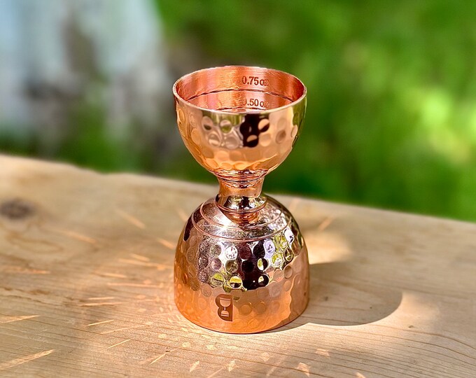 Hammered Copper Bell Jigger, Double Sided Jigger, Copper Barware - Etsy