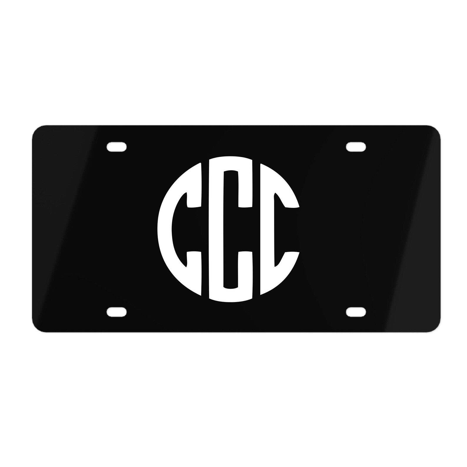 Custom Monogram Car Plate Aluminum License Plate Truck Auto Van ...