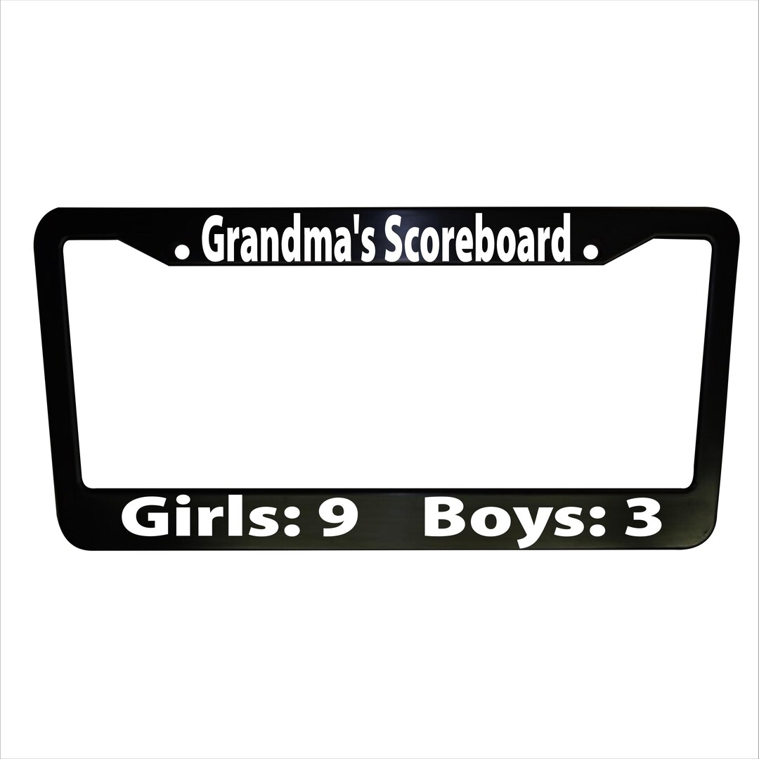 Customizable Grandmas License Plate Frame, Plastic or Aluminum, Truck ...