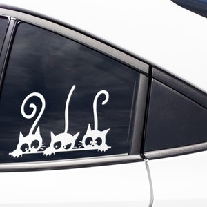 Cats Peeking Vinyl Car Truck Decal Window Sticker Vehicle Parts Car ...
