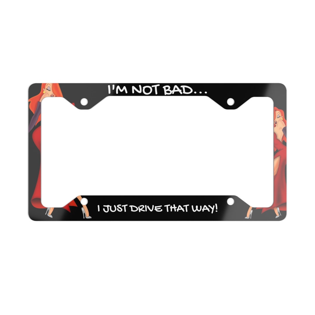 Jessica Rabbit Metal License Plate Frame Car Accessories Vehicle Décor ...
