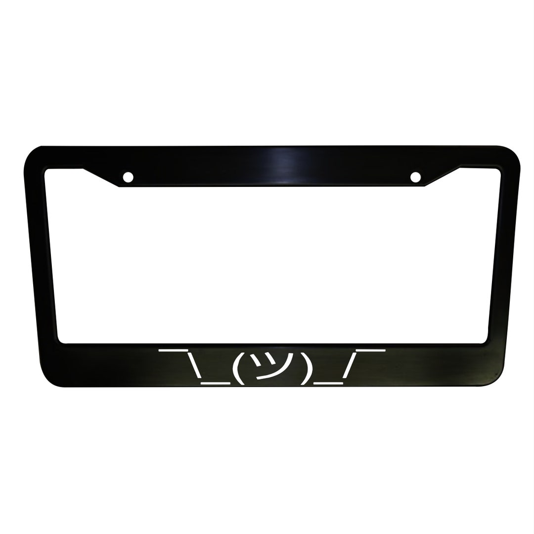 Shrug Emoji License Plate Frame, Car Accessories - Etsy